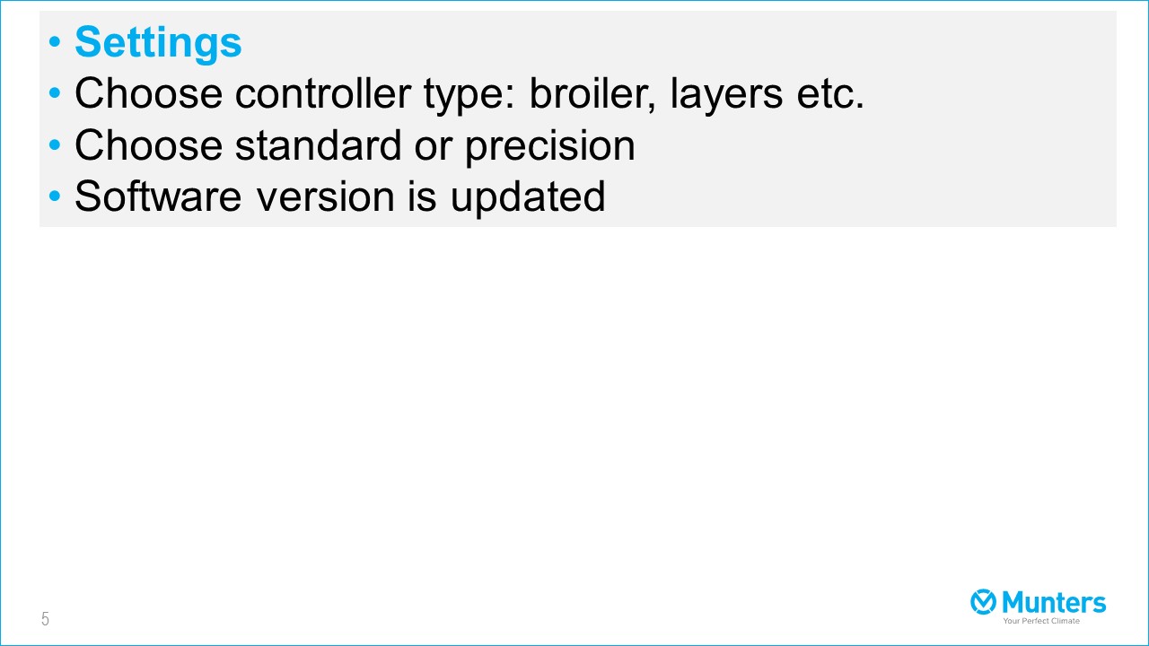 Platinum - Software Update – Munters